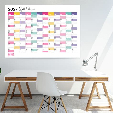 2027 Wall Planner Heather Hulbert Designs