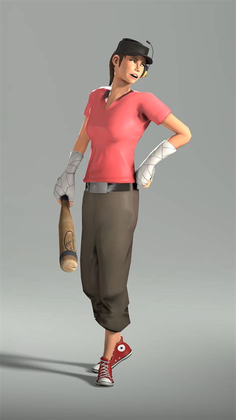Female Tf2 Scout Fan Art