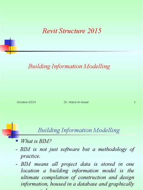 Revit Structure Pdf Autodesk Revit Building Information Modeling