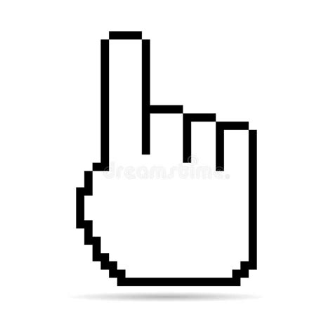 Mouse Cursor Pixel Shadow Icon Web Click Symbol Computer Pointer