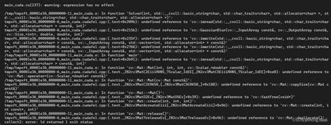 Cuda——报错解决：编写cudaopencv混合程序时遇到：undefined Reference To `cvimreadstdcxx11basicstring