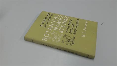 Botanical Terms Dictionary