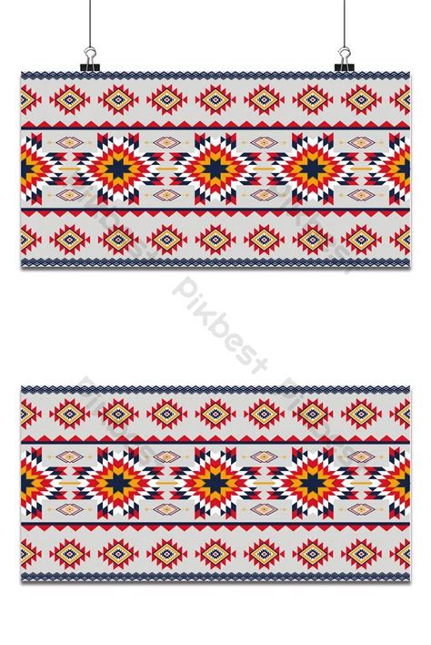 Abstract Art Geometric Native Pattern Seamless Vectorrepeating