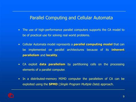 ppt parallel cellular environments to enable scientists to solve