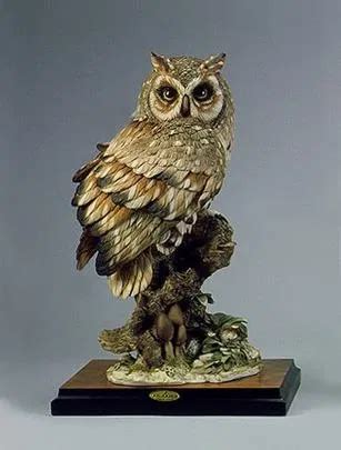 Owl By Giuseppe Armani Elegant Porcelain Figurine Limited Edition
