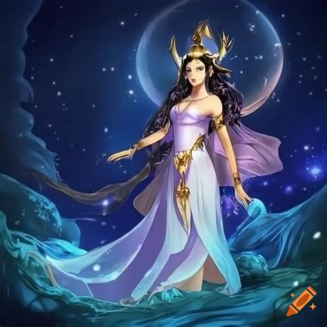Anime Artwork Of The Filipina Goddess Launsina On Craiyon