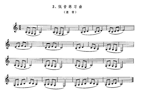 2首单簧管练习曲 单簧管谱 简谱