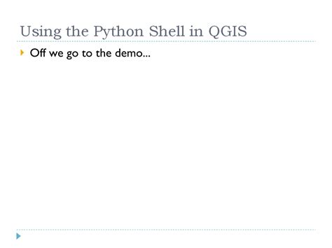 Leveraging Open Source Gis With Python A Qgis Approach Ppt