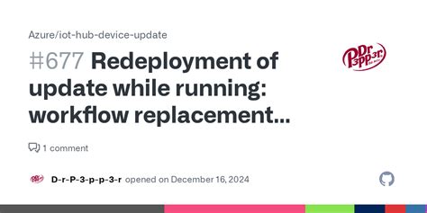 Redeployment Of Update While Running Workflow Replacement Fails