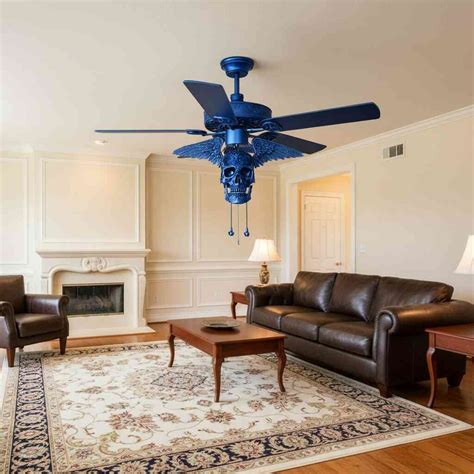 The Rise Of The Skull Themed Ceiling Fan In Gothic Interior Design