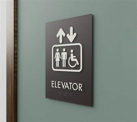 Elevator Signs Alumetal