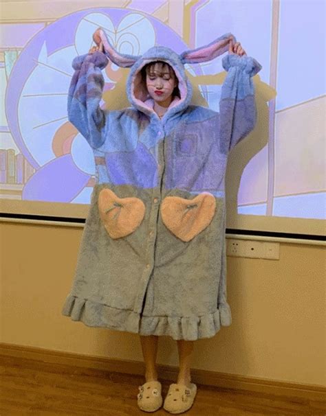 허니퓨어 폭탄sale🔥 토끼 수면 파자마 원피스 팬츠 투피스