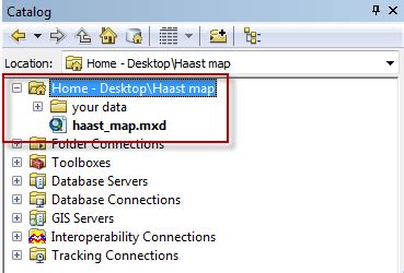 The Home Folder In ArcGIS Department Of Geology University Of Otago