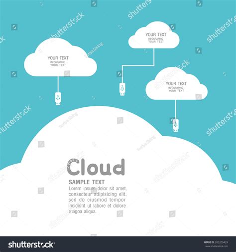 Cloud Computing Technology Abstract Scheme Eps10 Stock Vector Royalty