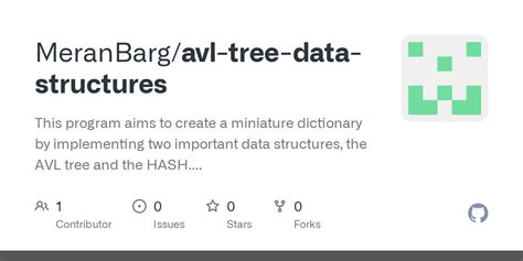 GitHub MeranBarg Avl Tree Data Structures This Program Aims To
