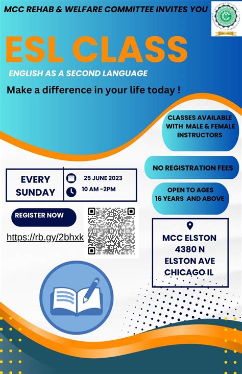 Esl Class Muslim Community Center