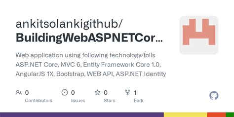 Github Ankitsolankigithubbuildingwebaspnetcorevs2017 Web