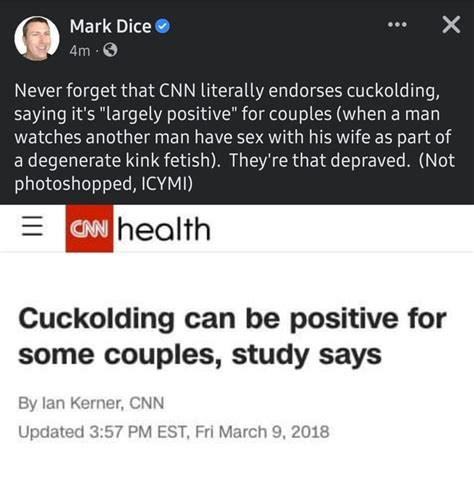 Mark Dice Am Never Forget That Cnn Literally Endorses Cuckolding