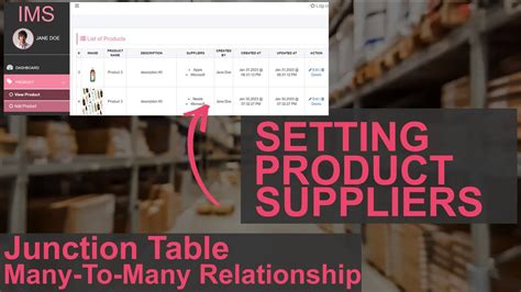 Php Project Creating Mysql Many To Many Relationship Junction Table Connect Supplier To