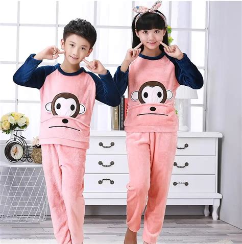 Зимняя коллекция года модные детские пижамы для детей возрастом от 3 до 14 лет фланелевые