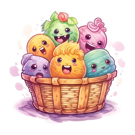 Premium Photo Cute Roachs In A Basket Pastel Colors