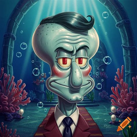 Handsome Squidward Wallpaper