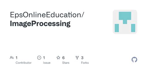 Github Epsonlineeducationimageprocessing