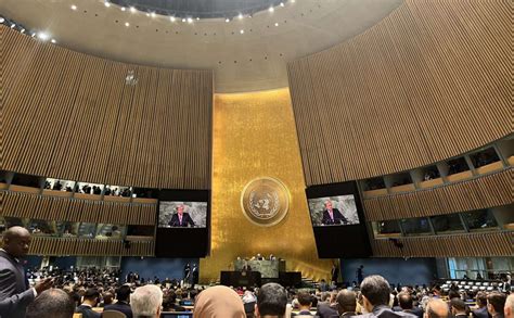 Монгол Улсын Ерөнхийлөгч У Хүрэлсүх НҮБ ын Ерөнхий Ассамблейн 77 дугаар чуулганы Ерөнхий санал