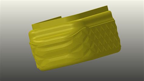 Stl File Hellcat Bumper Grip Texture01 ⚽ ・3d Printing Idea To