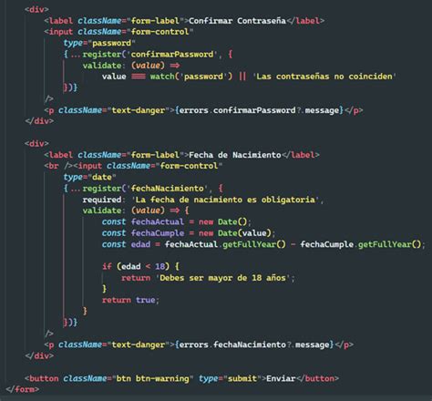 control de formularios en react con react hook form tech riders
