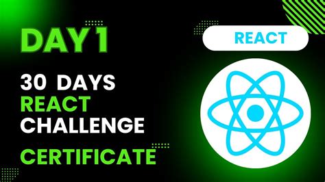 day 1 react counter bug 30 days of react challenge with codedamn certificate youtube