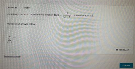 Solved Use A Power Series To Represent The Function Chegg