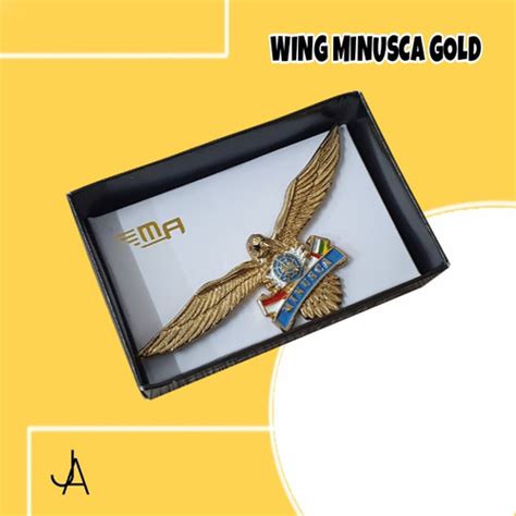 Jual Wing Minusca Burung Gold Chrome Brevet Brivet Pin Bros Aksesoris Chrome Kota Cimahi J