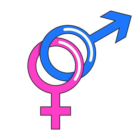 Related Gender Symbols Male And Female Sex Sign 22311748 Vector Art At Vecteezy
