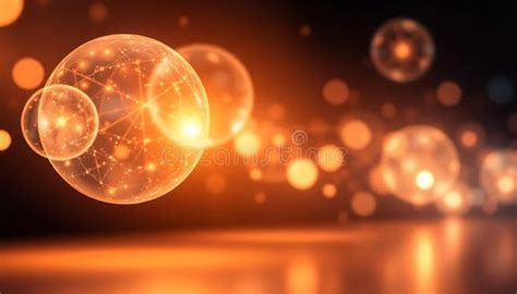 Bokeh Light Orbs Abstract Blurred Background And Soft Light Effect Generative Ai Stock