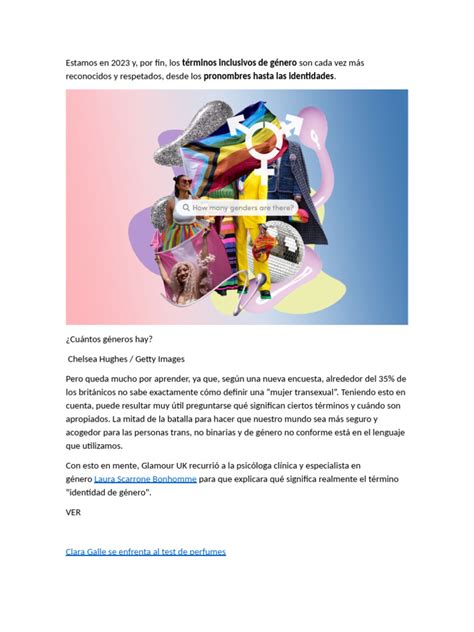 Guía Sobre Identidades De Género 2023 Pdf Transgénero Estudios