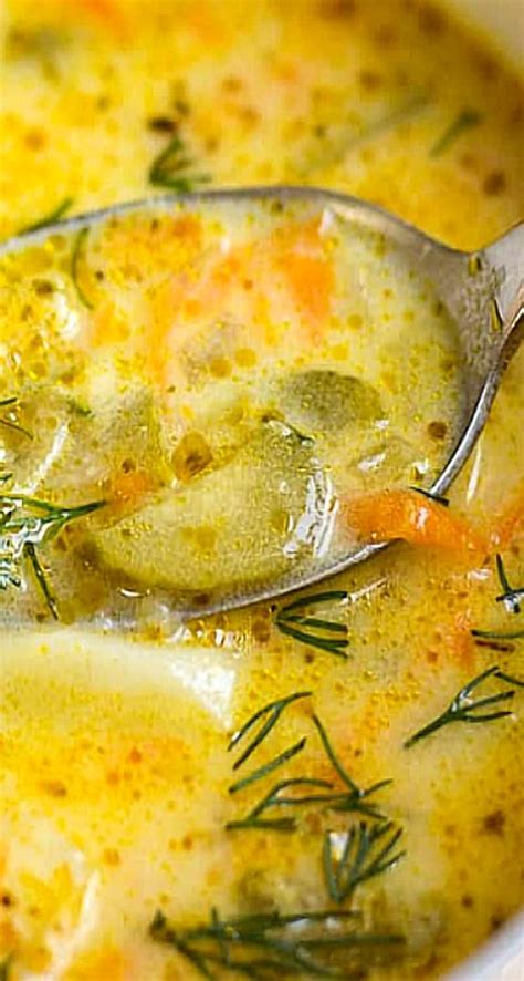 Dill Pickle Soup Recipes Soup Recipes Cooking Recipes