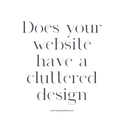 How To Avoid Cluttered Design My Sassy Business Sydney Based