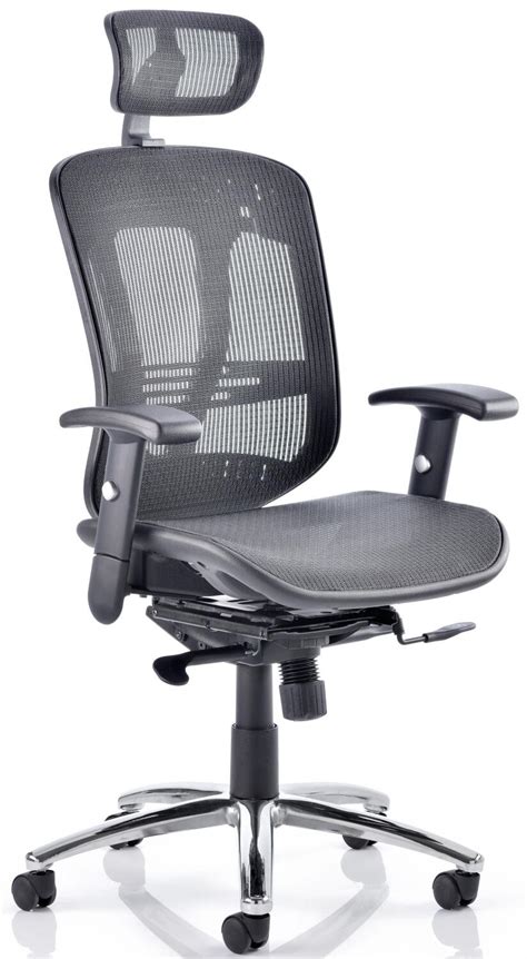 Dynamic Mirage Mesh Chair With Headrest Comfort And Style Office Furniture Direct