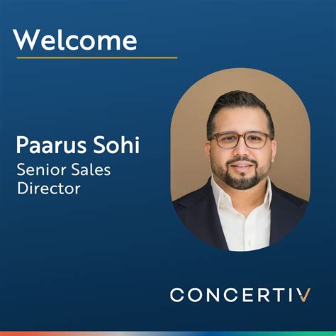 I Am Thrilled To Officially Announce That Ive Joined Concertiv As