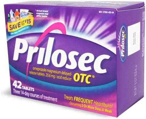 Prilosec 20 6 Mg Otc 42 Tablets Pack Of 3 Health And Household