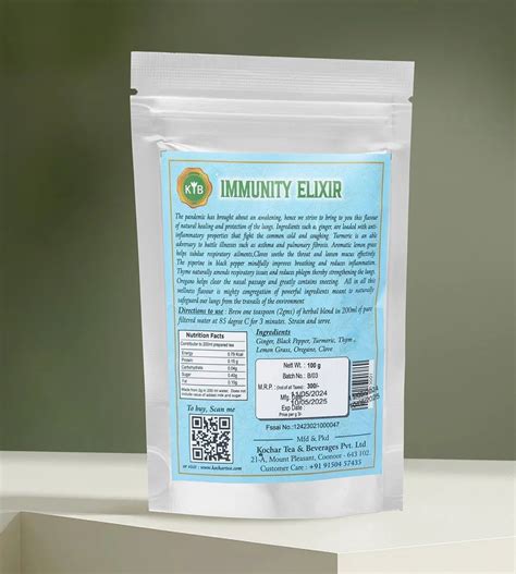 Mint Brooklane Immunity Elixir Organic Tea Loose Leaf 100 G At ₹ 300