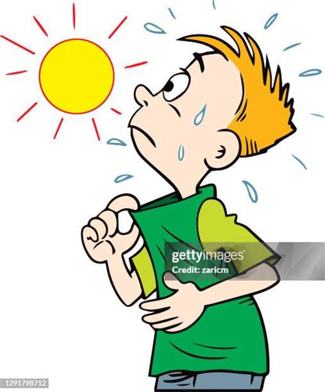 Hot Sweating Sun Clipart