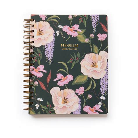 Tulip Garden Weekly Planner Hand Illustration Tulips Garden Planner
