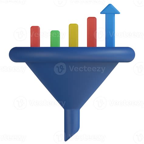 Bar Chart Filter 3d Render Icon 14919474 Png