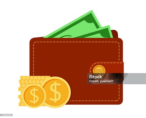 아이콘 벡터 일러스트 레이 션 안에 현금 돈이 있는 애니메이션 지갑 0명에 대한 스톡 벡터 아트 및 기타 이미지 0명 경제 교환 Istock