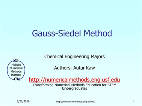 Gauss Seidel Method