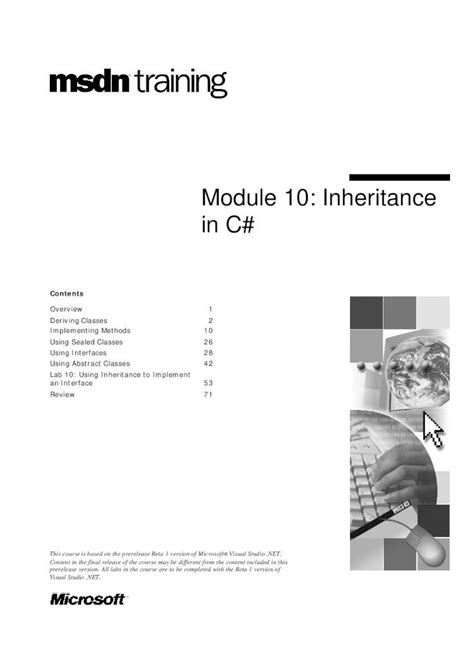 pdf module 10 inheritance in c