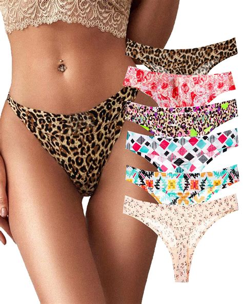 Justgoo Womens Lace G String Thongs Panties Underwear Low Rise T Back