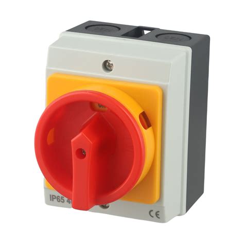 Ukp Waterproof Isolating Switch 20a 4pin Rotary Switch Off Switch Ip65